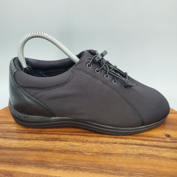 DREW | Shoes | Drew Shoes Womens 7 M Black Tulip Stretch Drawstring ...